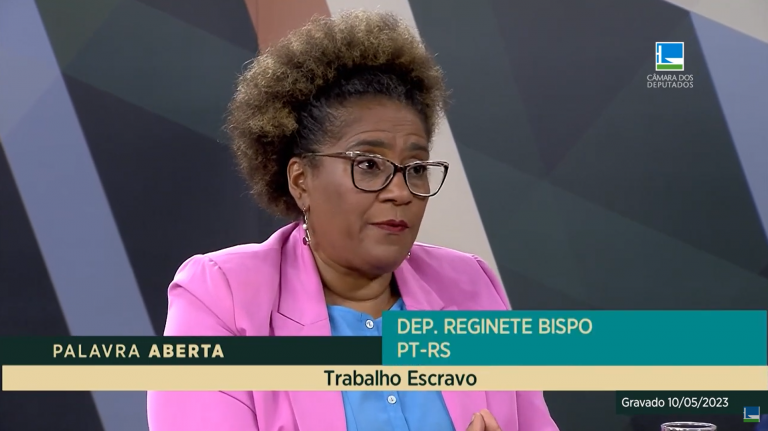 Reginete Bispo fala sobre expropriação de bens usados em condições ...